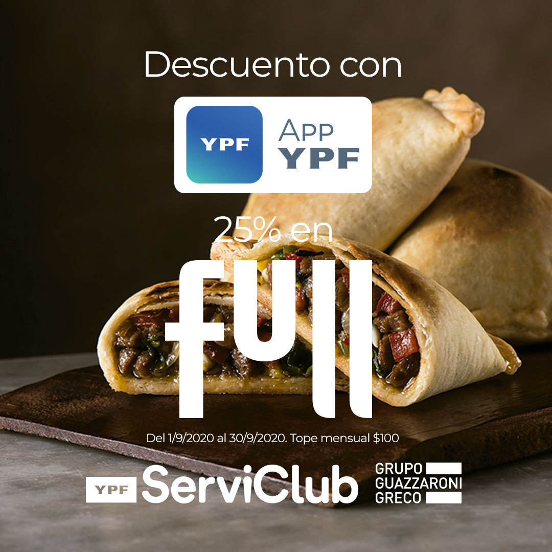 Mejores promociones de YPF Serviclub. - Mi Serviclub